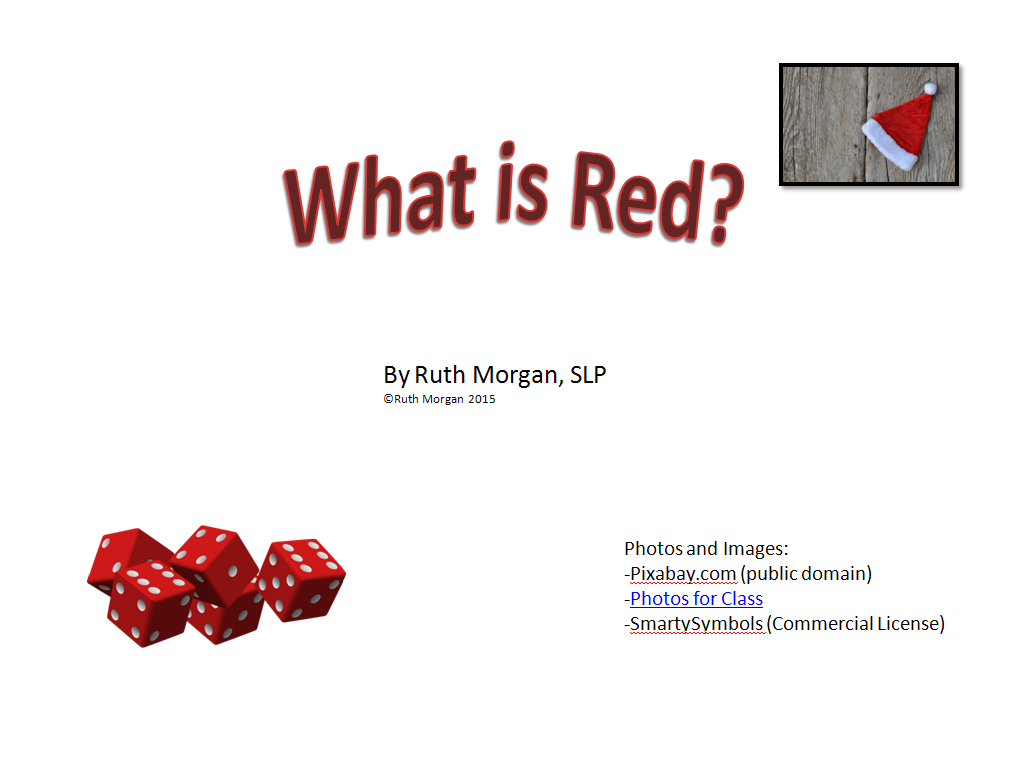 Chapel Hill Snippets: "What is Red?" free printable interactive book
