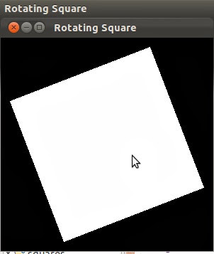 Graphics, Game Development and Digital Art: To draw a rotating square