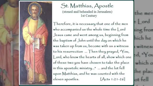 Powerful Prayers to St. Matthias, Apostle, who Replaced Judas - Novena ...