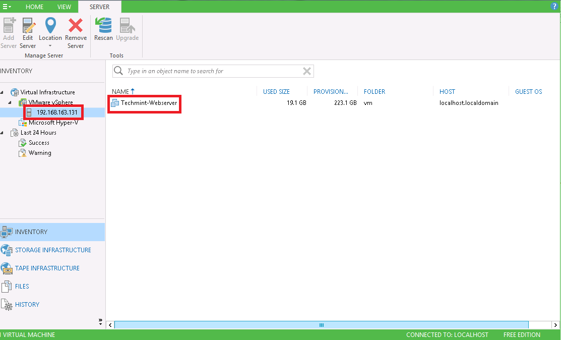 How To Take Vm Backup Free Using Veeam Backup And Replication ~ Techmintvmware Linux And Windows