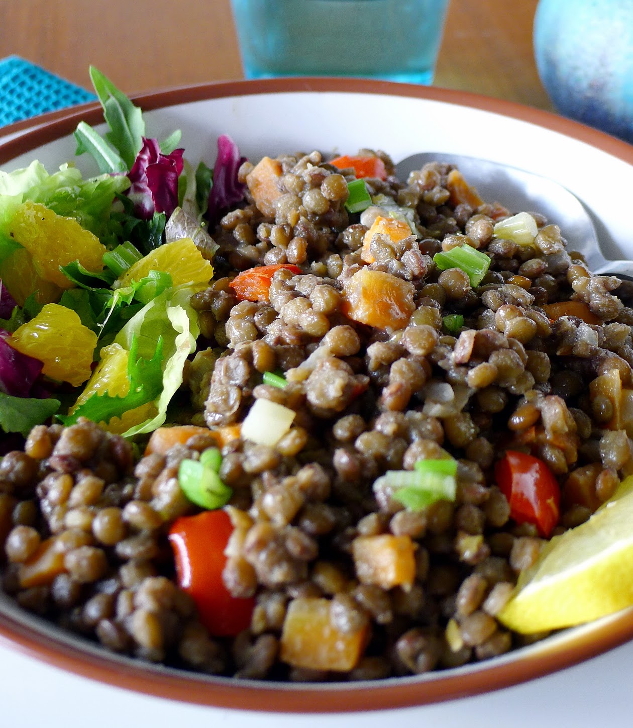 MY KITCHEN IN SPAIN: THE SAUSAGE SPECIAL, WITH A SIDE OF—LENTILS!