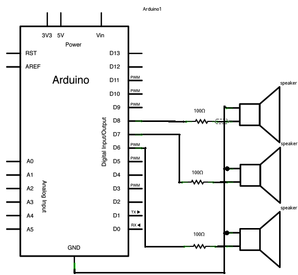 Playing tones on Multiple outputs using the tone() function ~ Arduino ... Playing tones on Multiple outputs using the tone() function ~ Arduino ...