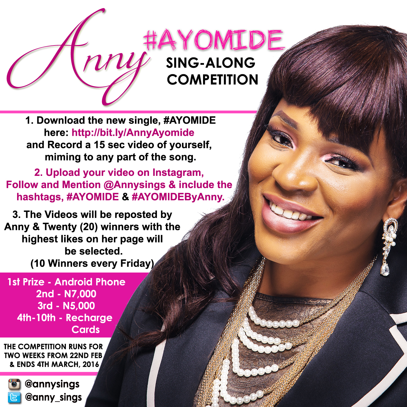 waHOLAAA!! ...all the Gist..HEAR ALL ABOUT IT!!: INSPIRATIONAL SINGER ...