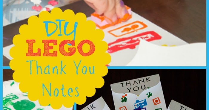 Here's a Quick Way to Make Lego Thank You Cards - Life with Moore Babies