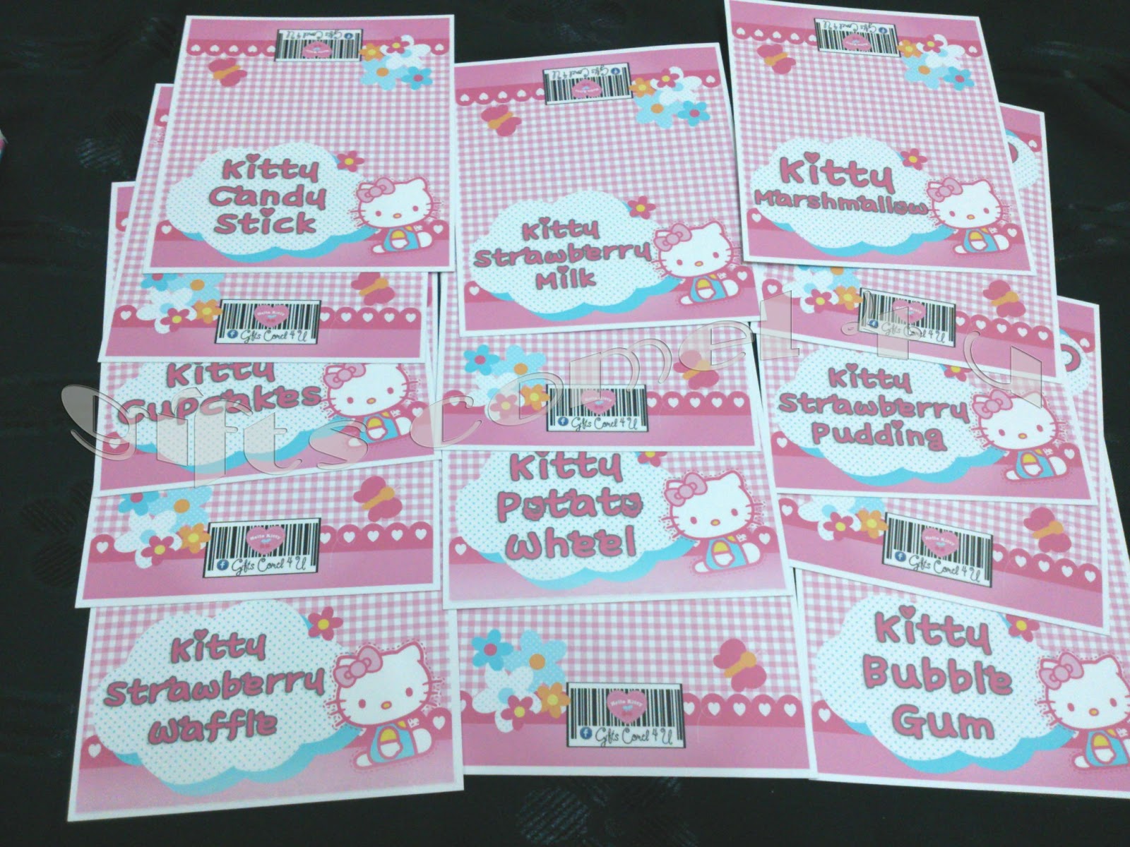 Gifts Comel 4 U: Ordered by Sya : "Hello Kitty's Theme" Party Pack