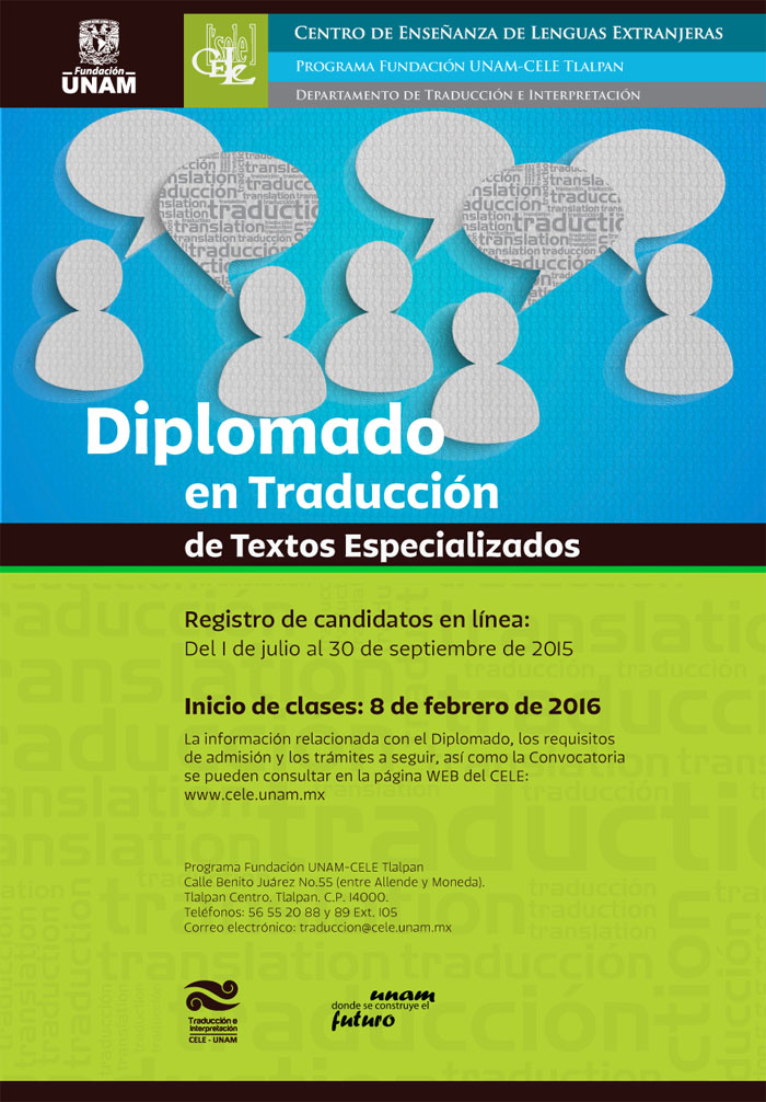 círculo de traductores: Ampliación de plazo: Diplomado en Traducción de ...