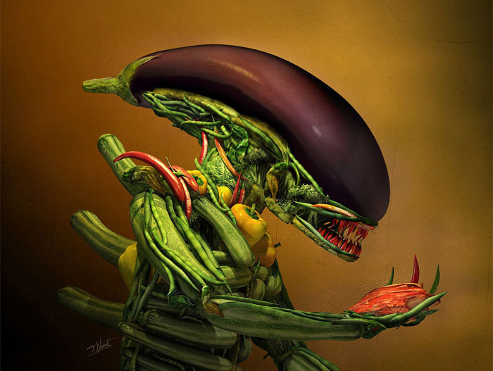 Two Men and a Little Farm: VEGETABLE ALIEN, FRIDAY FUNNY