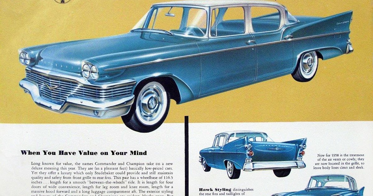 transpress nz: 1958 Studebaker Commander, Champion 4-door
