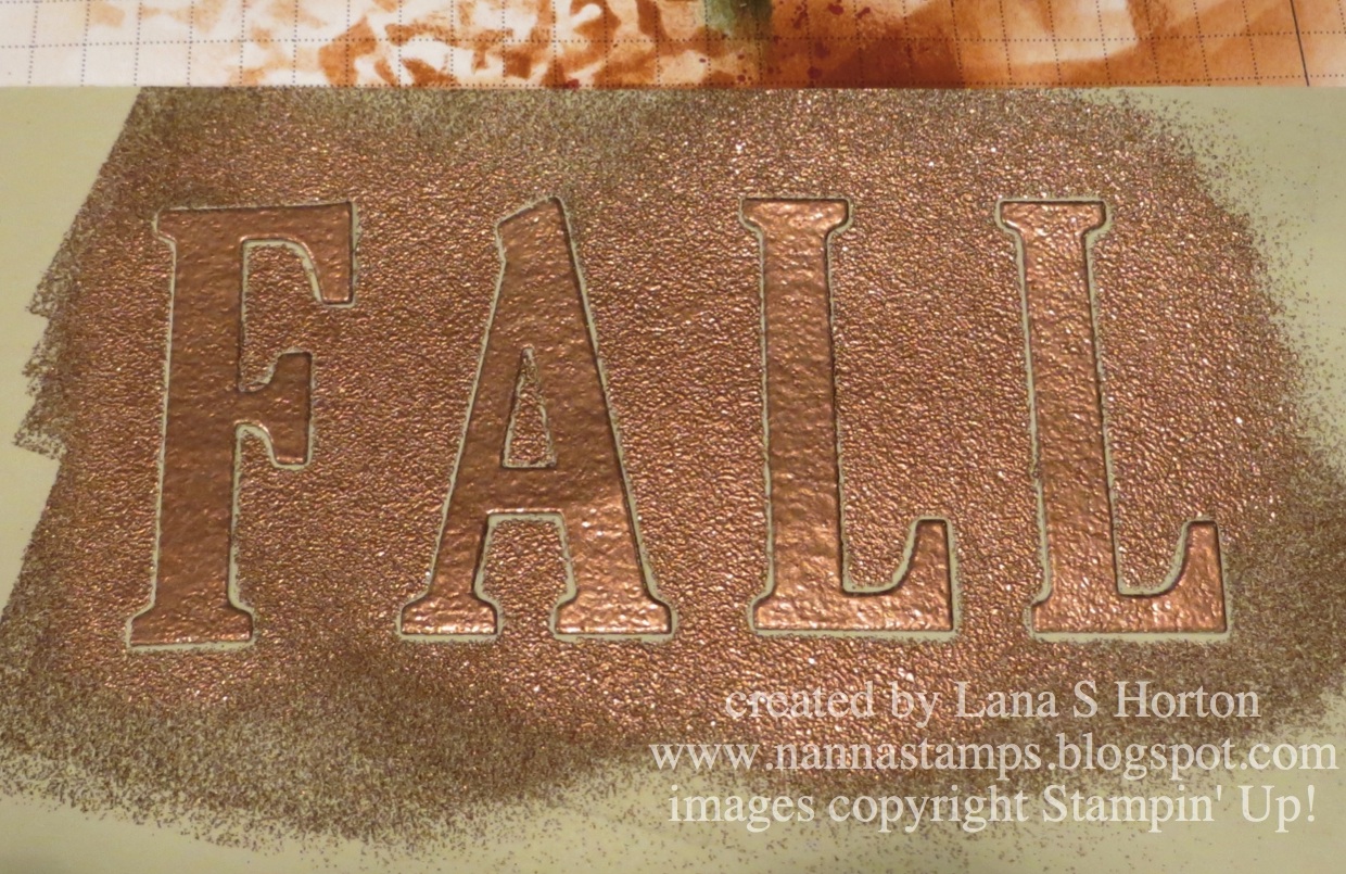 Stamping with Nanna: Embossed Copper Letters/ With Tutorial