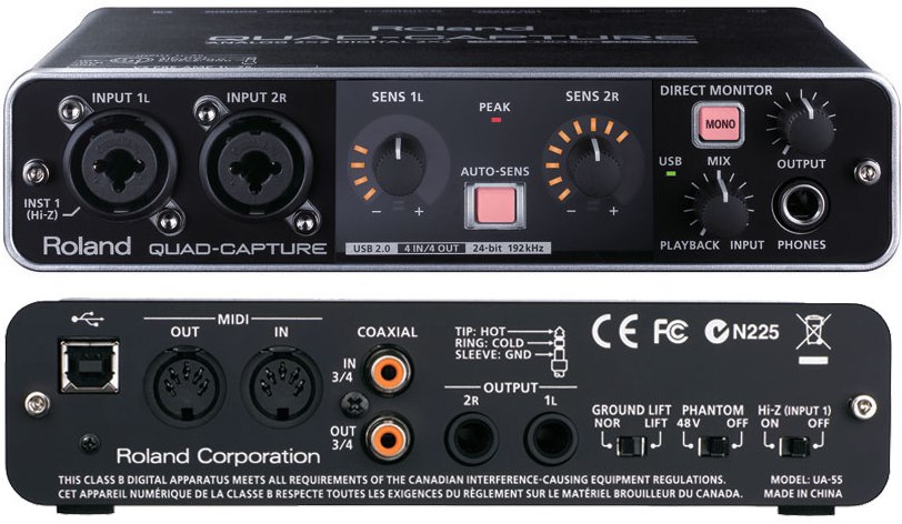 Roland lança novos modelos de interface de áudio