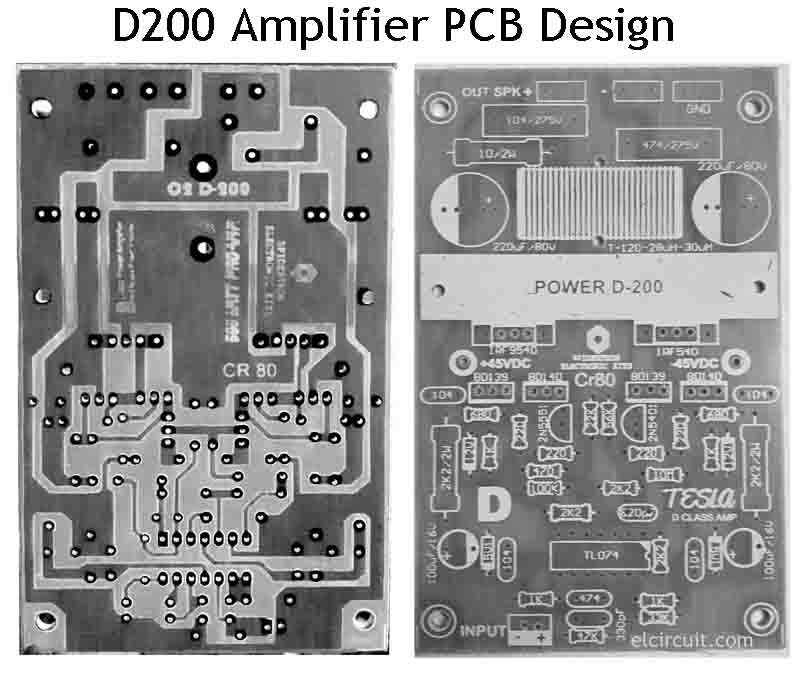 D200 Class D Power Amplifier For Diy Audio Electronic Circuit