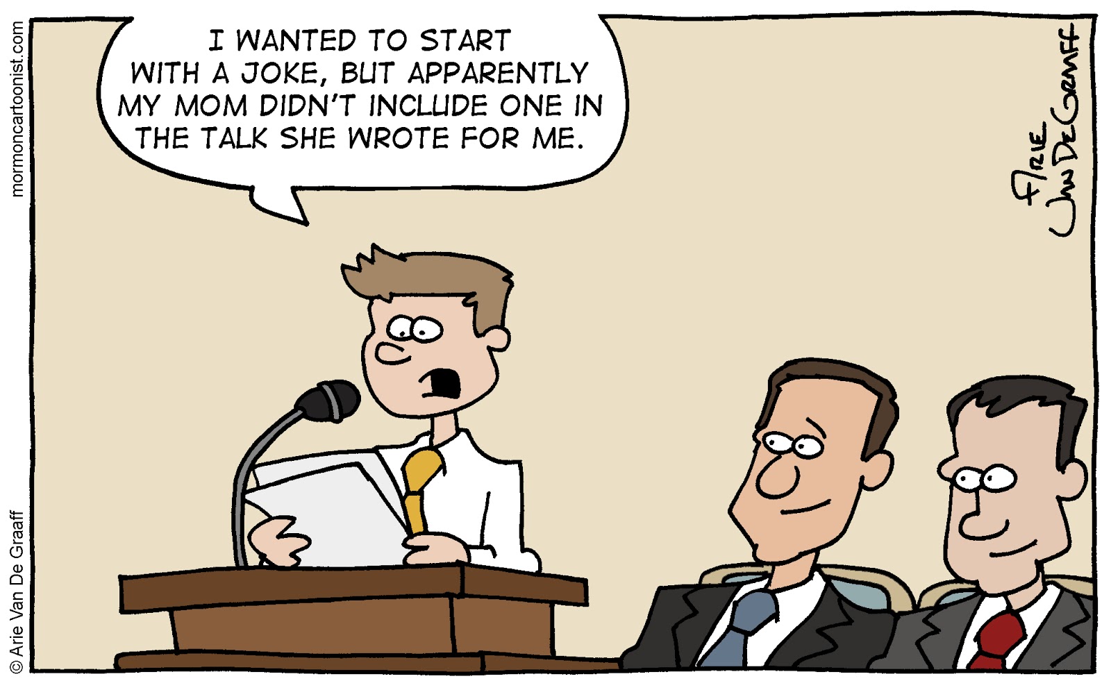 Ward Cartoonist: No Joke