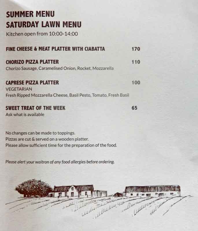 .: Wine tasting and lunch at Groot Phesantekraal, Durbanville