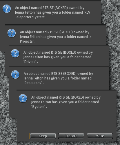 Jenna's Second Life: Unpacking JFS boxes