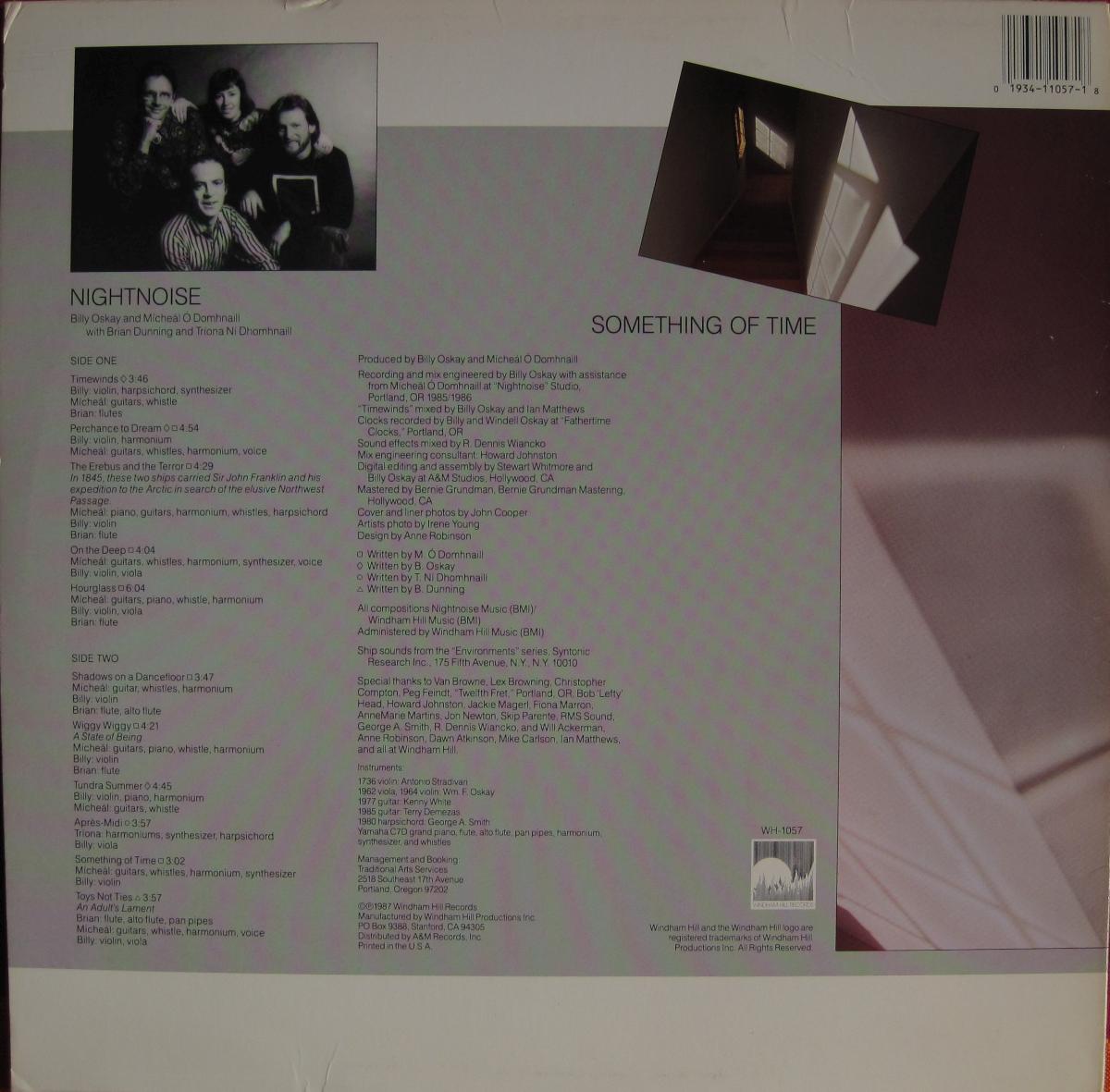 Hasta la última nota: NIGHTNOISE, (SOMETHING OF TIME, 1987)