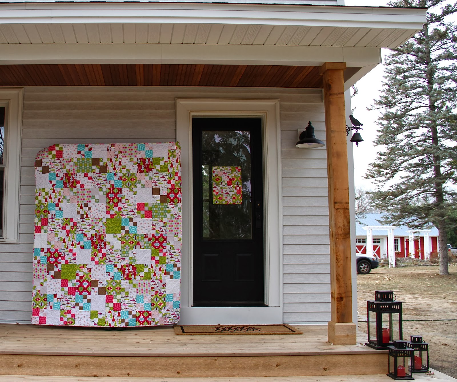 City House Studio: Christmas Penny Patch Quilt