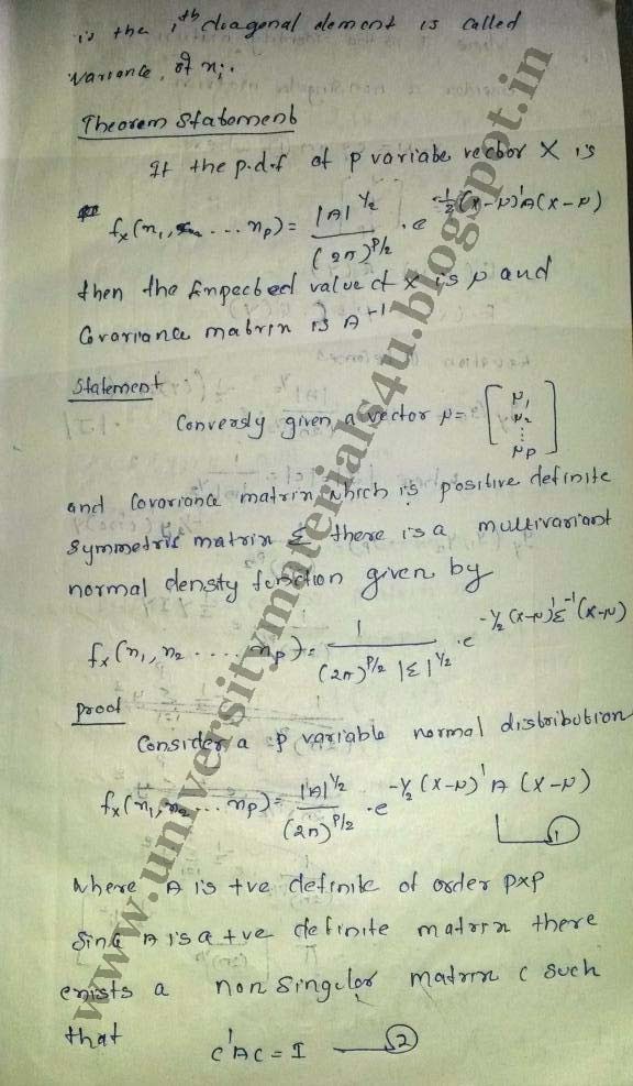 Derivation of probability density function of Multivariate Normal ...