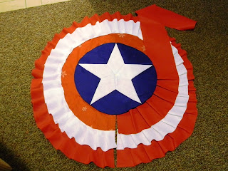 With Our Powers Combined: Captain America Tree Skirt