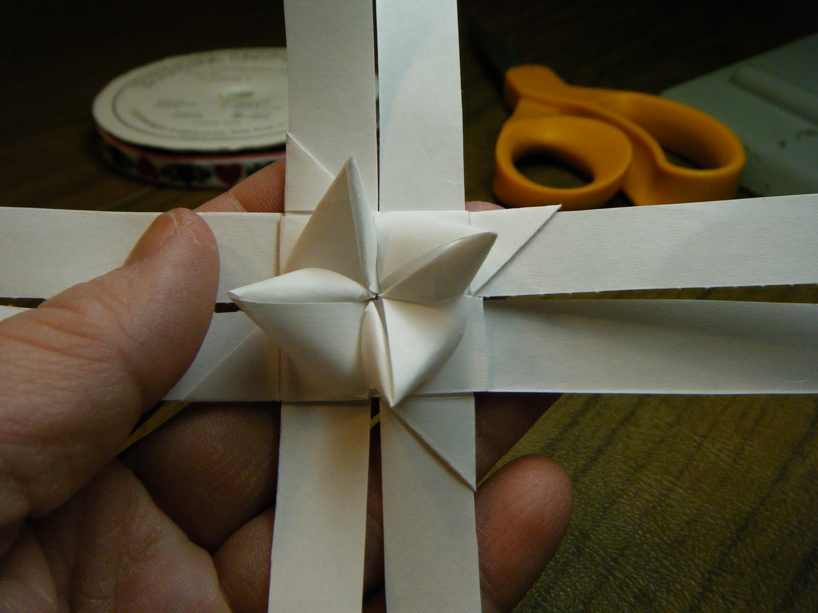 What About Pie: Make a German Paper Star to hang on your Christmas tree!