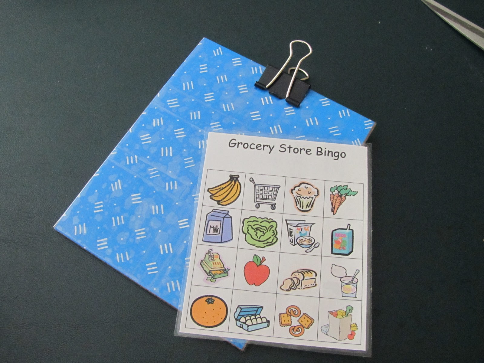 Grocery Store Bingo Busy Bag Tutorial