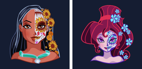 Shadows: The Dark Side of Beauty: 14 Day of the Dead Disney Princesses Pics