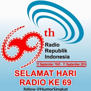 DP HUT RRI Logo Radio Republik Indonesia | DP BBM Animasi GIF