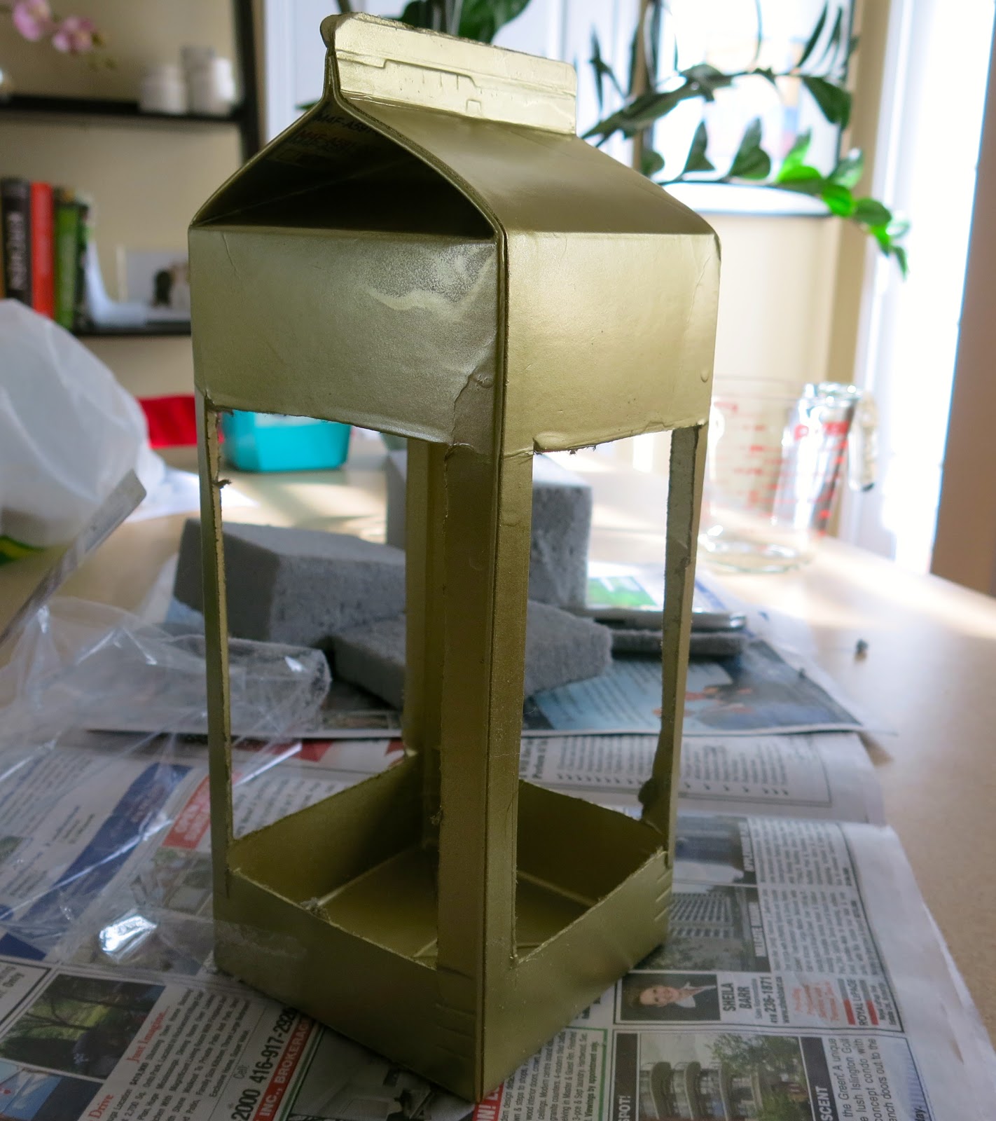 Caker Cooking: Ye Olde Christmas Milk Carton Lantern
