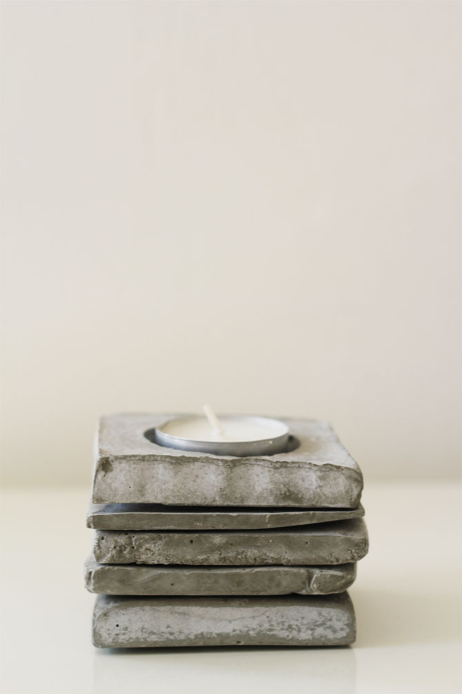 DIY Cement Coasters | minimal crafts