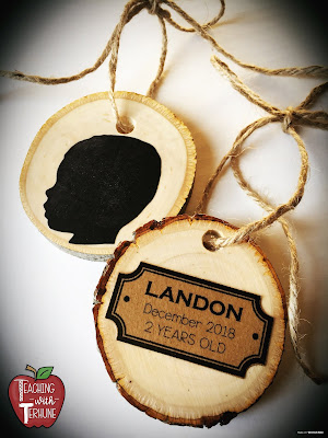 Teaching With Terhune: SILHOUETTE CHRISTMAS ORNAMENT PARENT GIFT