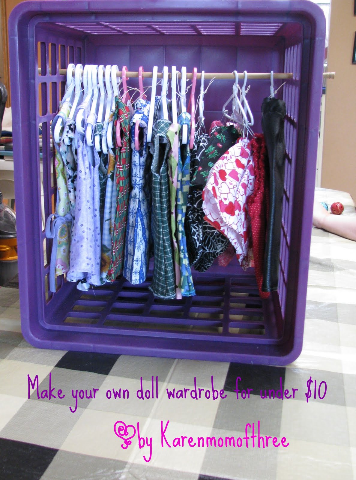 Karen Mom Of Three s Craft Blog Make Your Own Doll Wardrobe For Under 10 Karen Mom Of Three s Craft Blog Make Your Own Doll Wardrobe For Under 10