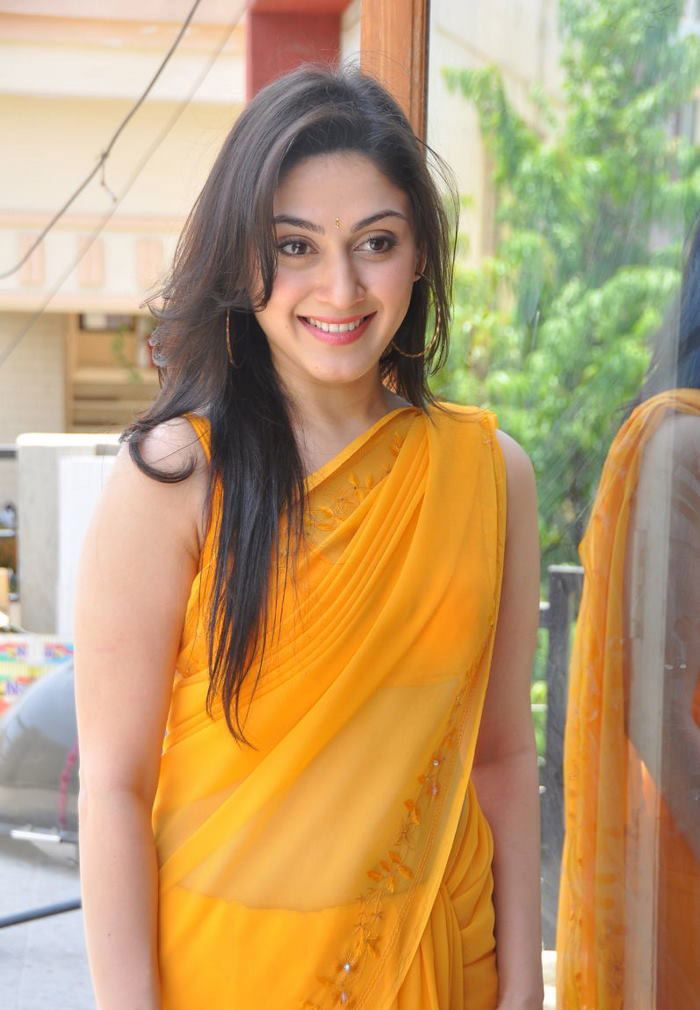 Manjari Fadnis in Orange Saree ~ Indian Hot Actress Pictures Collections