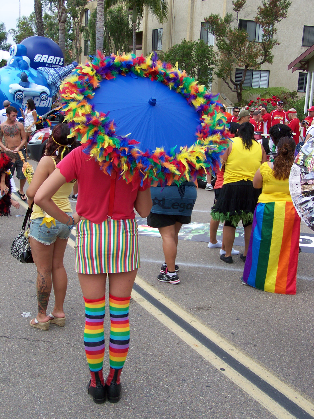 Pamela's Parasols: Pride parade attention getters
