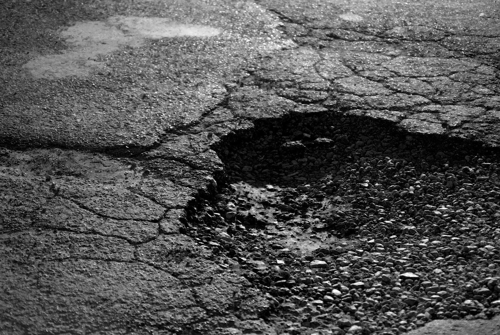 Kimberly Rose Photography: Aerial Photograph of a Pothole