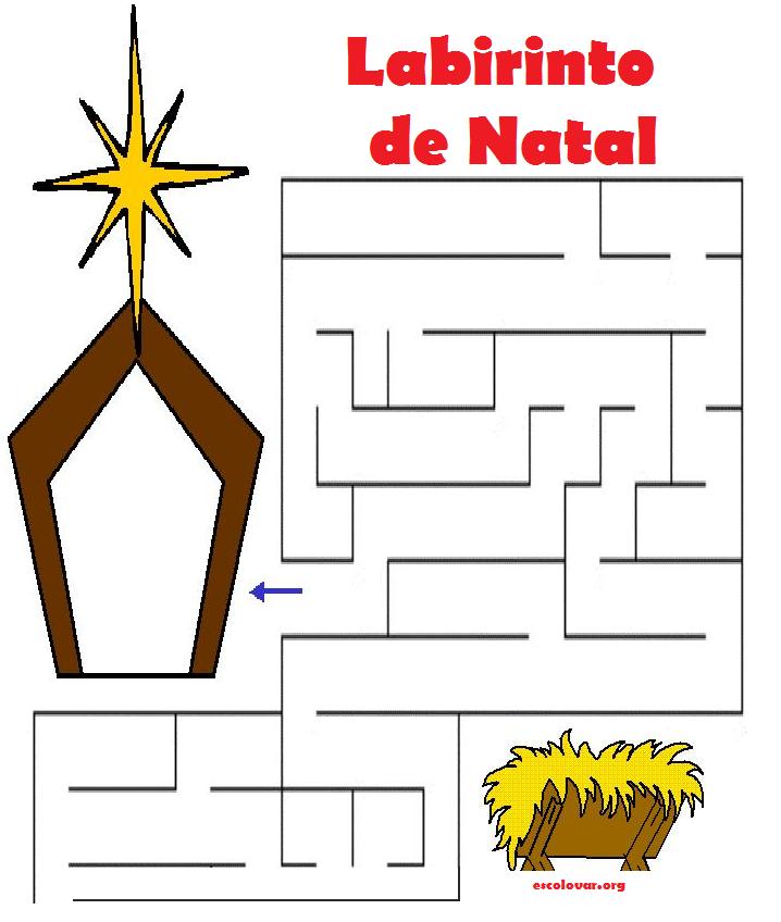 EMRC UMA OPÇÃO COM SENTIDO: Labirintos de natal