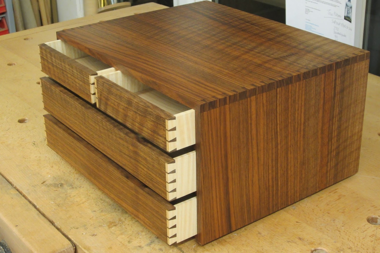 David Barron Furniture: Miniature Chest With Piston Fit Drawers, Alan ...