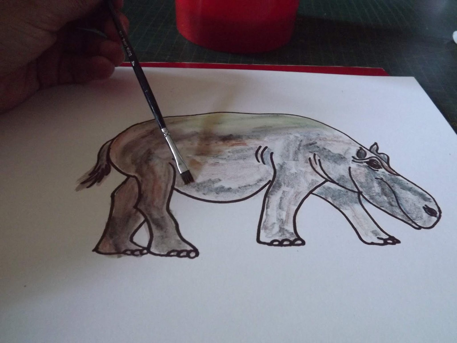 A Pretty Talent Blog: How to draw: A Hippo