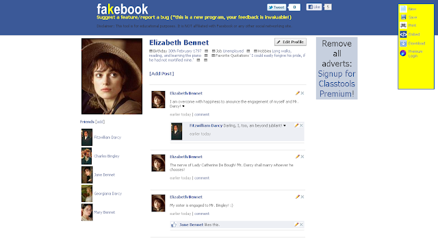 Teacher's Adventure: Fakebook - Make Fake Facebook Pages Using a Tool ...