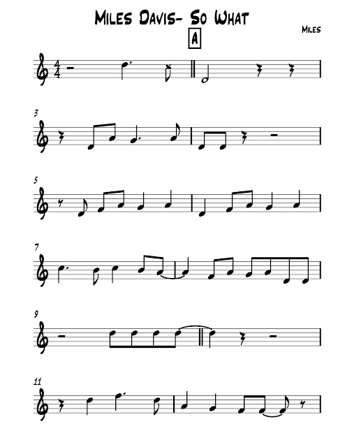 jazztruth: Miles Davis' Solo on "So What"