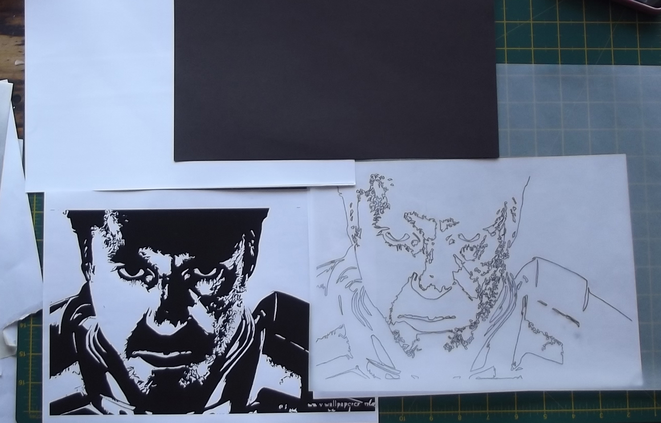 Crayons: Papercut Art: Iron Man (Tutorial)