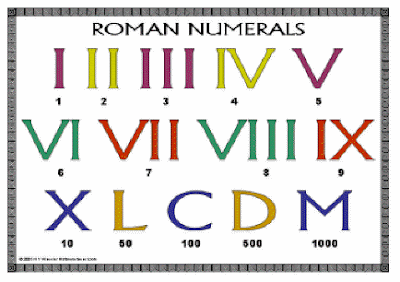 DYNAMOS: Thursday, April 27 Roman Numerals