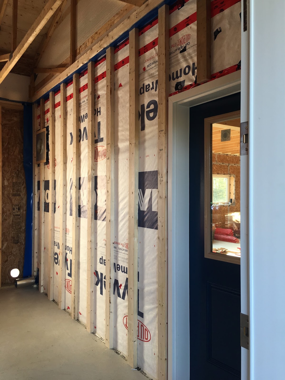 Air Barriers, Wiring Chases, and Protection for a Foam Foundation