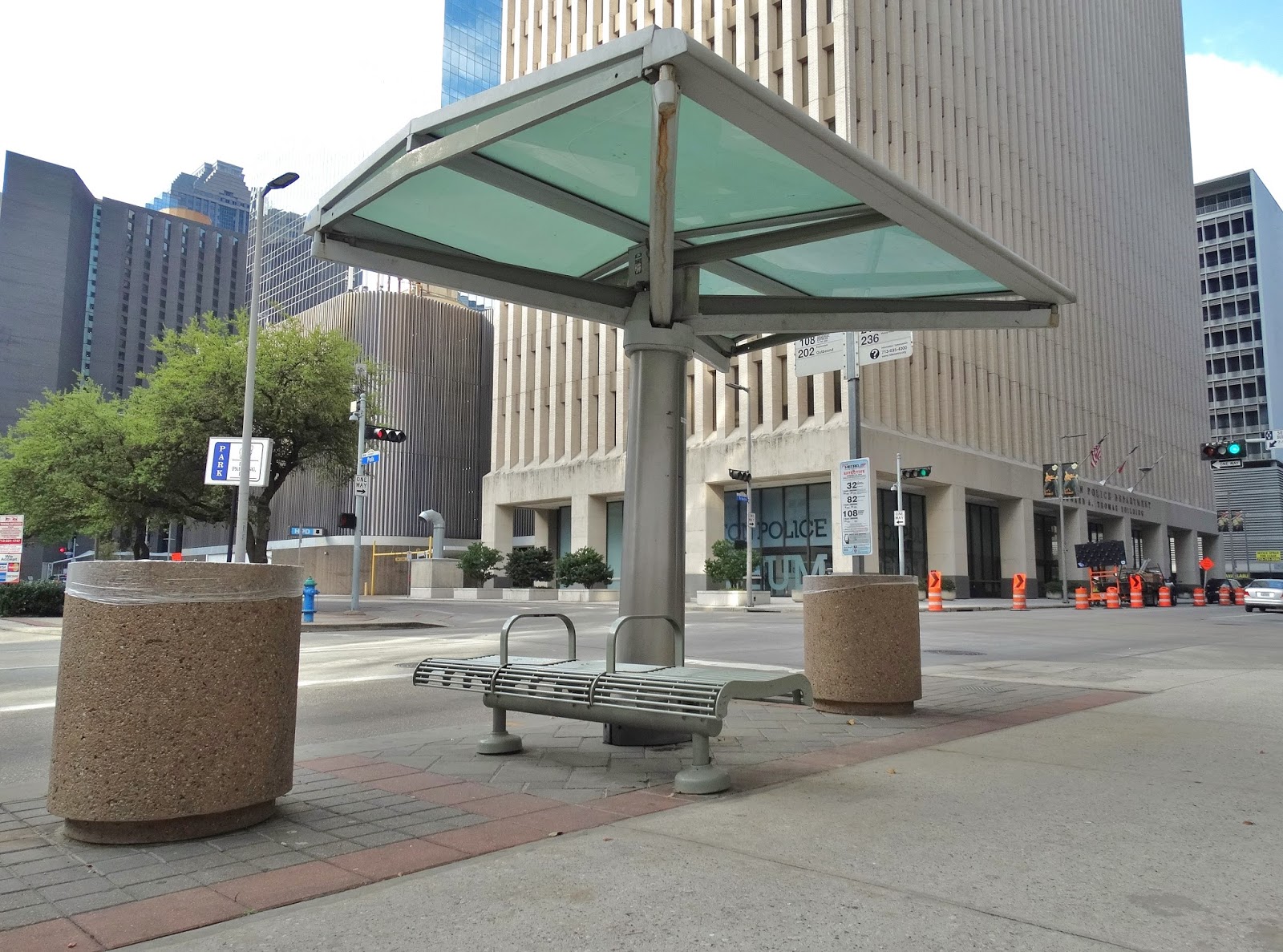 Houston Streetwise: Metro Bus Stop Shelters: Variations in Design