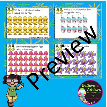 The Best of Teacher Entrepreneurs II: Multiplication Array Task Cards ...