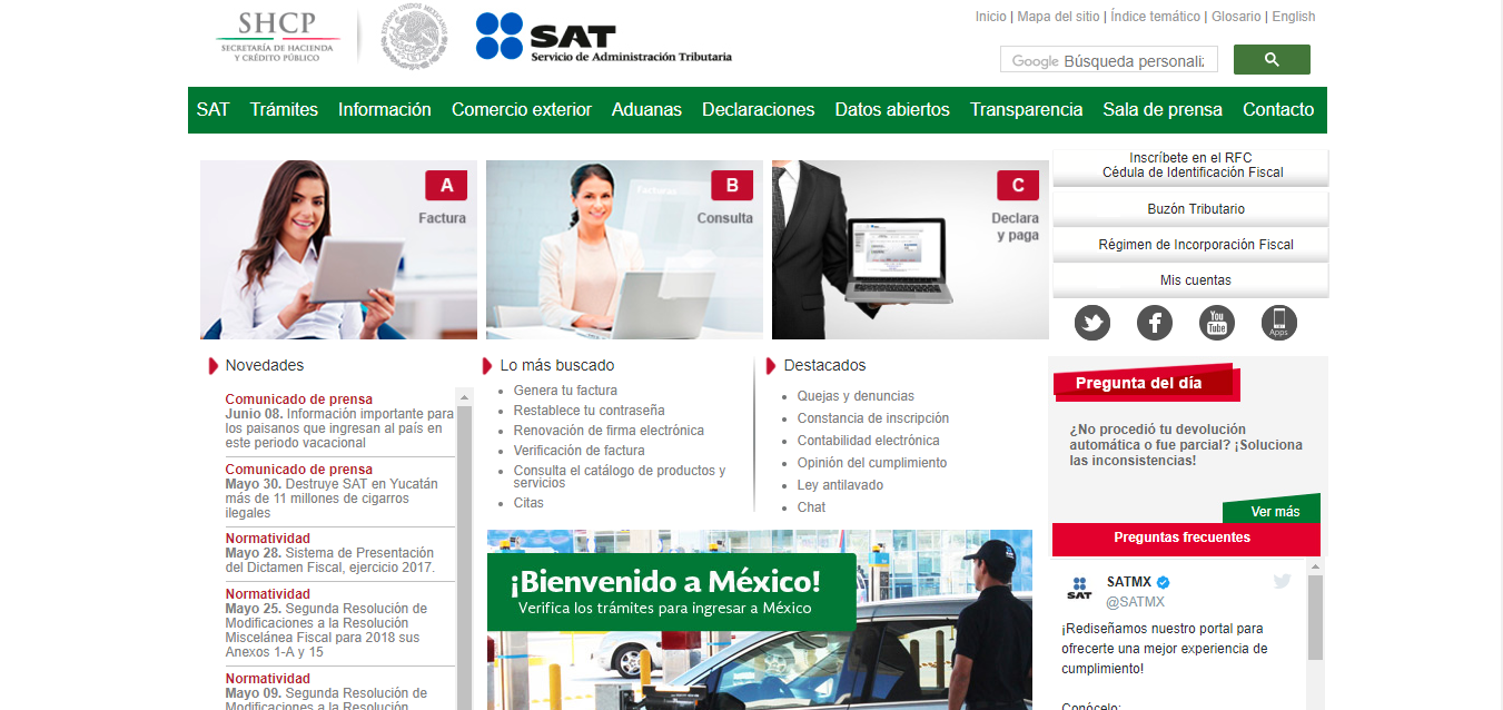 "Facilito SAT": Nuevo Portal SAT