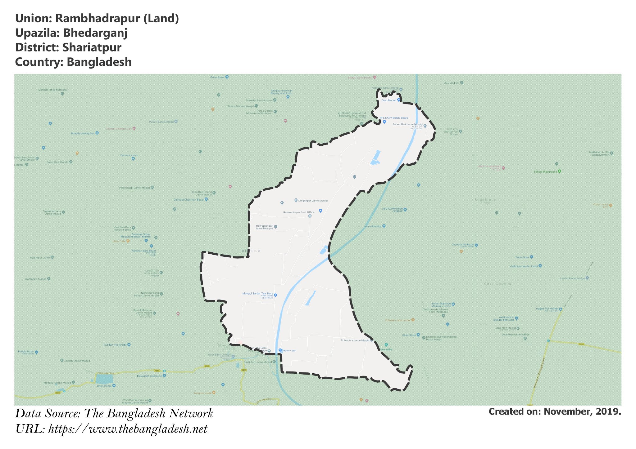 Rambhadrapur Union, Shariatpur
