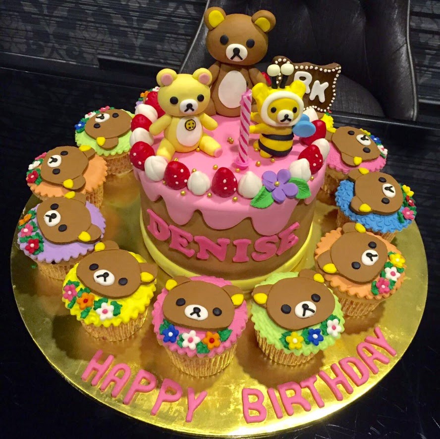 Yochana's Cake Delight! : Rilakkuma cake for Denise