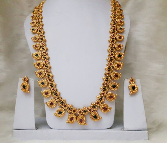 1 Gram Gold Mango Mala Designs - Jewellery Designs