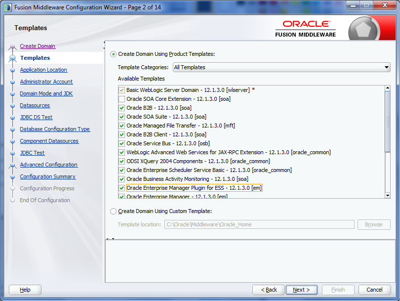 Soa 12c Create Weblogic Server Compact Domain Oracle Fusion Middleware Blog