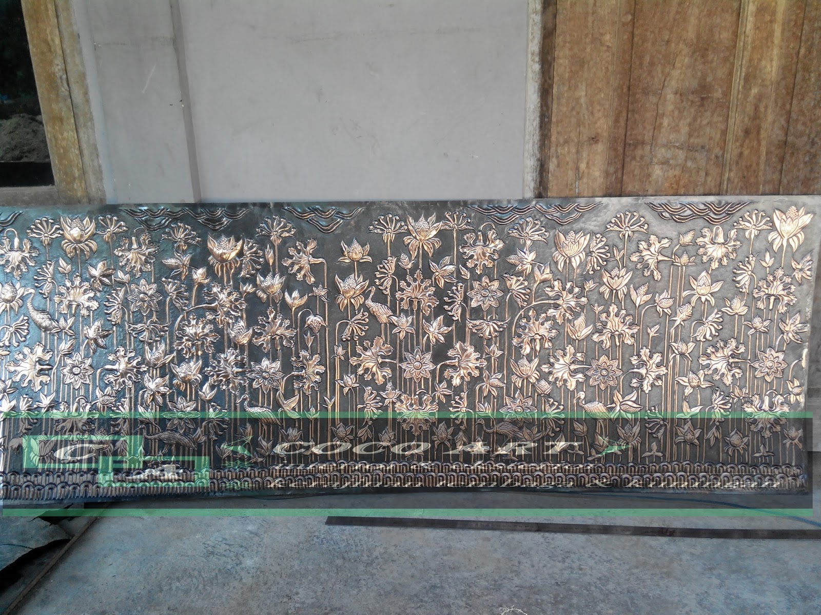 Relief Bunga Tembaga - Relief Tembaga - Contoh Relief Tembaga - Gambar ...