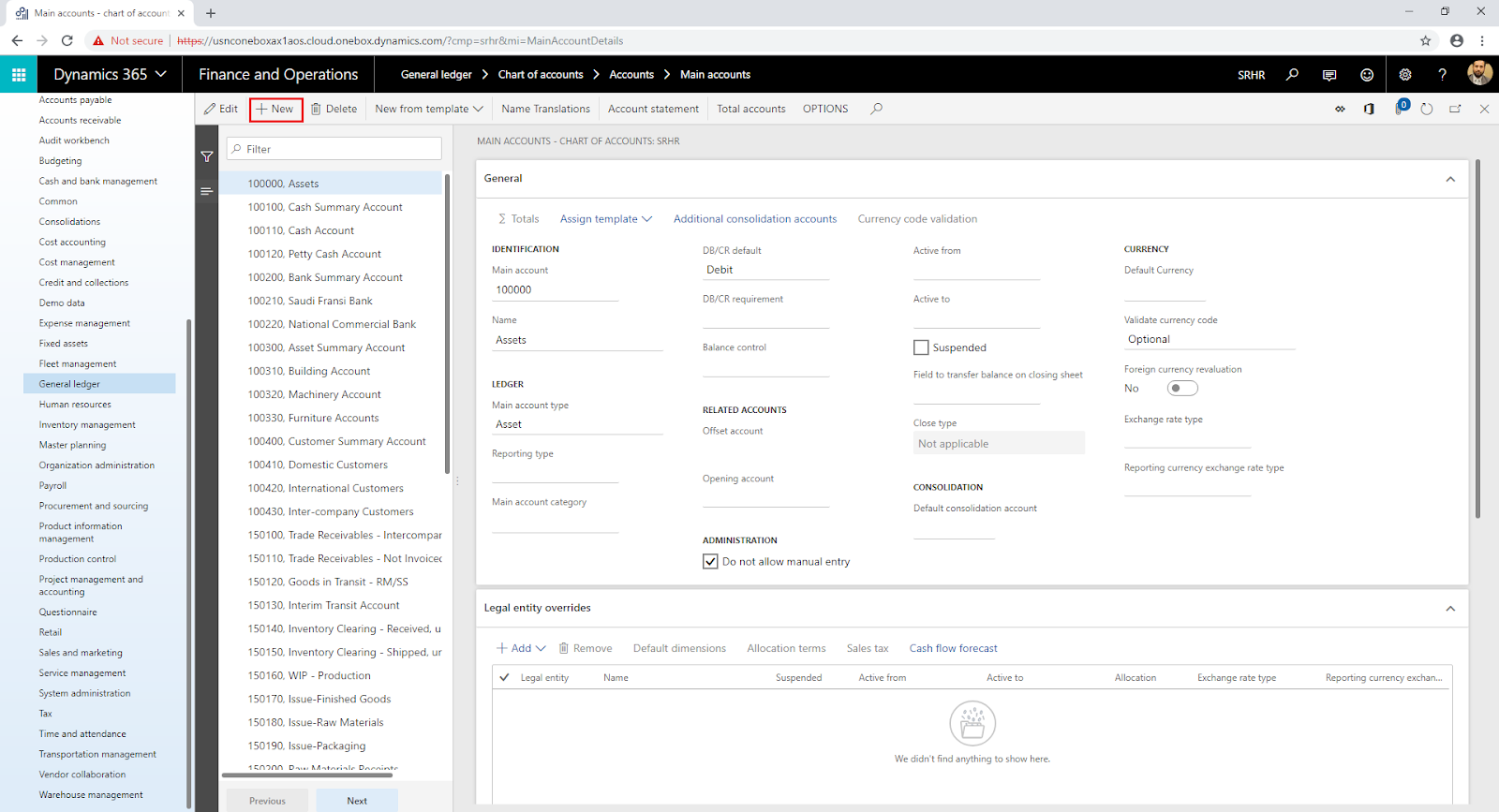 Create main account & Basic List of Chart of accout ~ Dynamics365 for ...